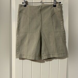 Zara | Shorts | Nwt Zara Tan High Waisted Cycling Biker Shorts Bodying ...